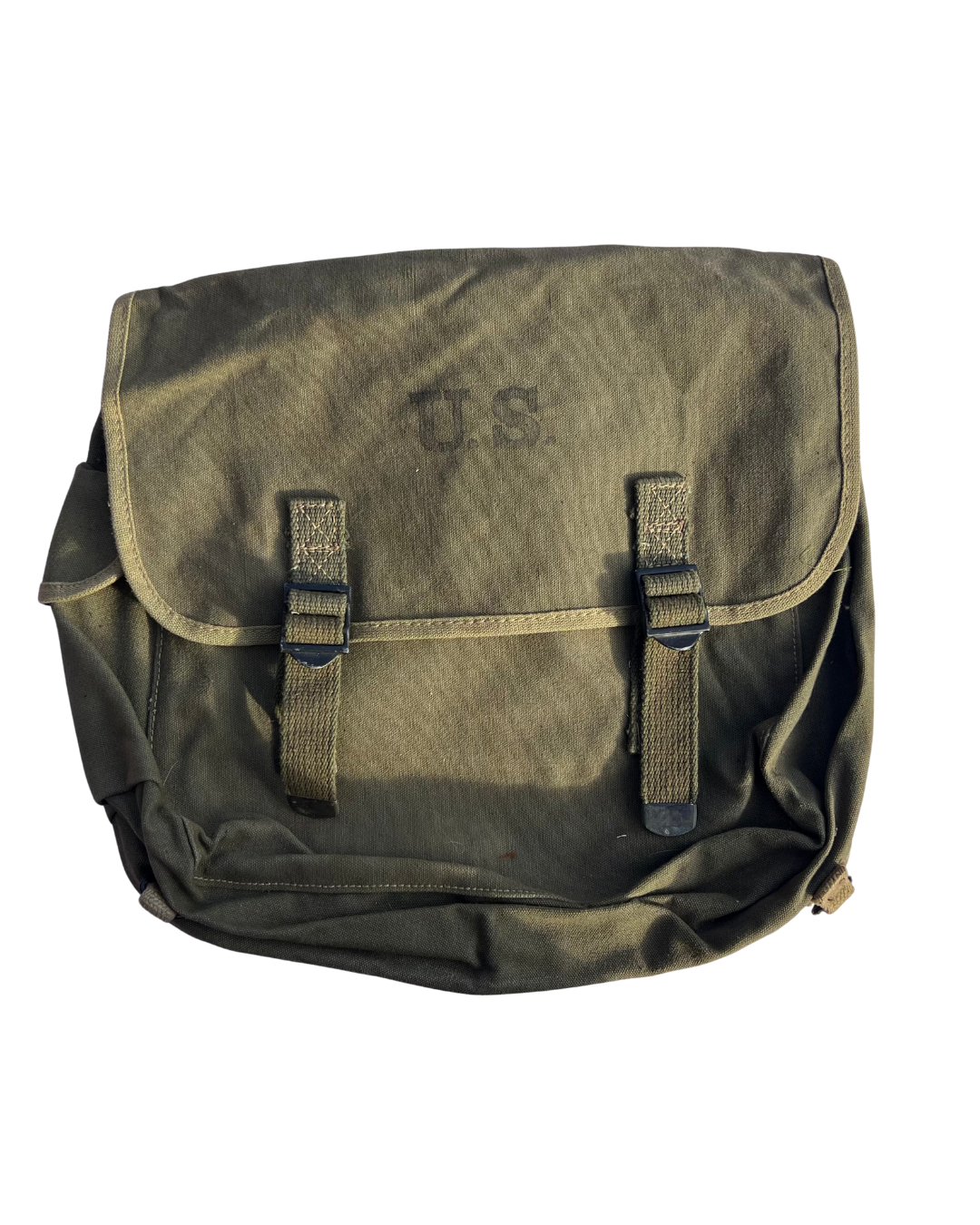 al US WW2 M1936 musette bag (OD) 1944 with original strap