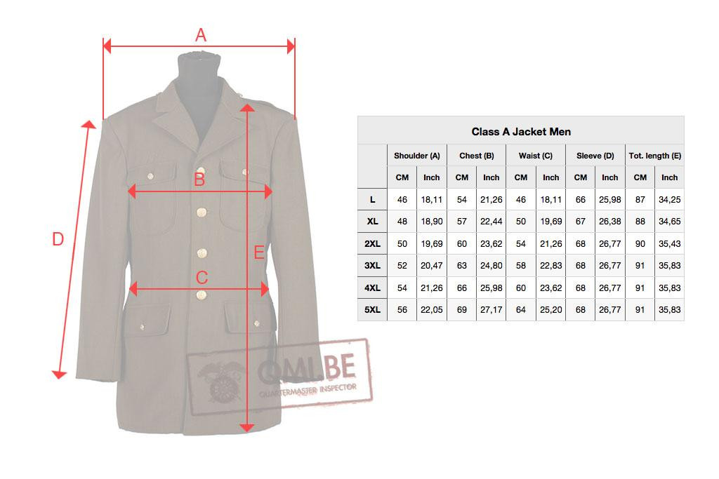 Class “A” jacket (Enlisted Men)