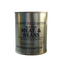 US Army Field Ration C : M-1 Unit Meat & Bean