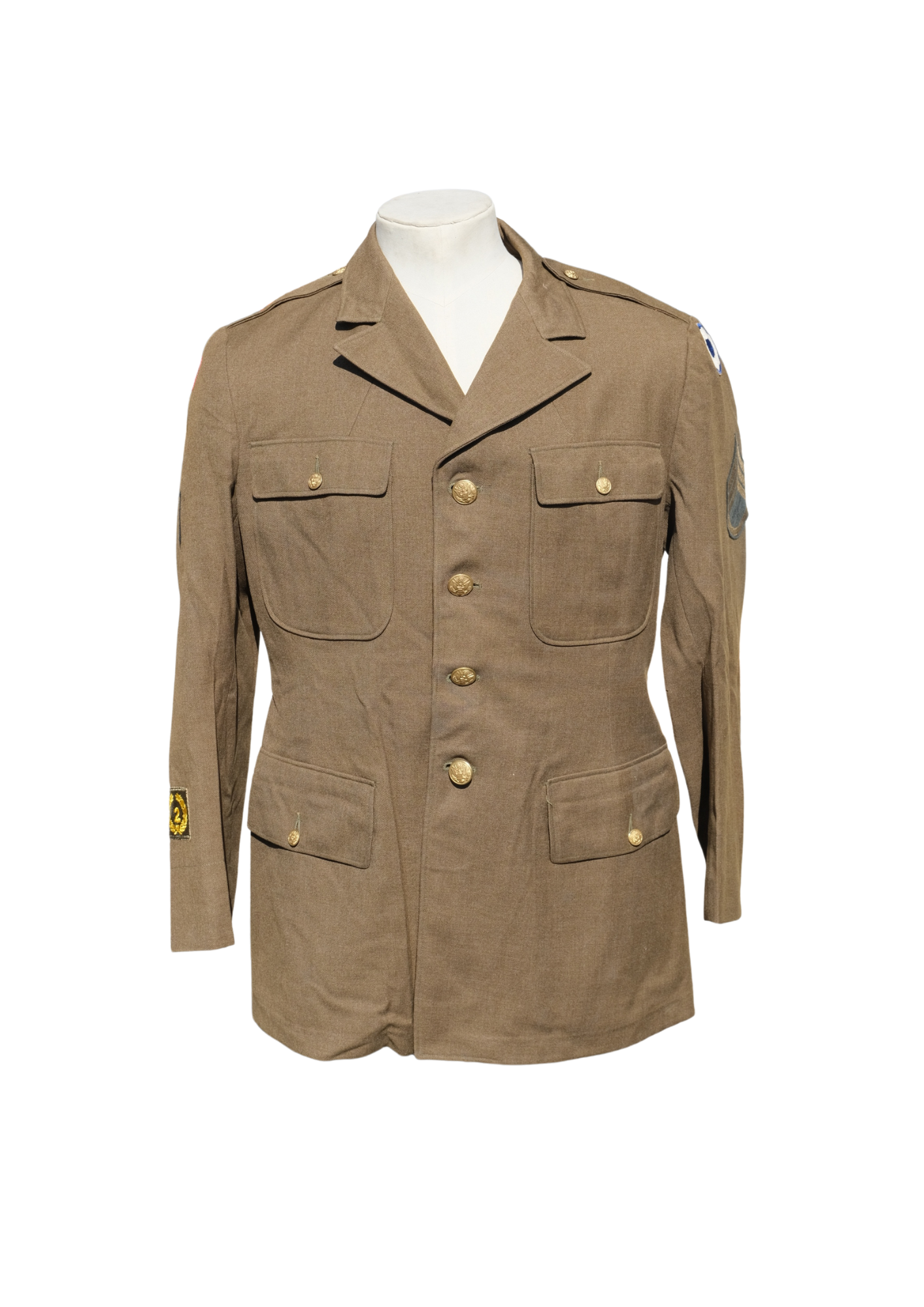 Original US WW2 Class A Jacket size 44R, 9th sevice command