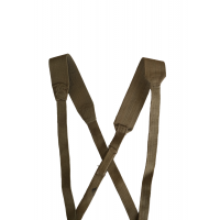 British orig WW2 P-37 Cross straps (pair), canvas webbing suspenders